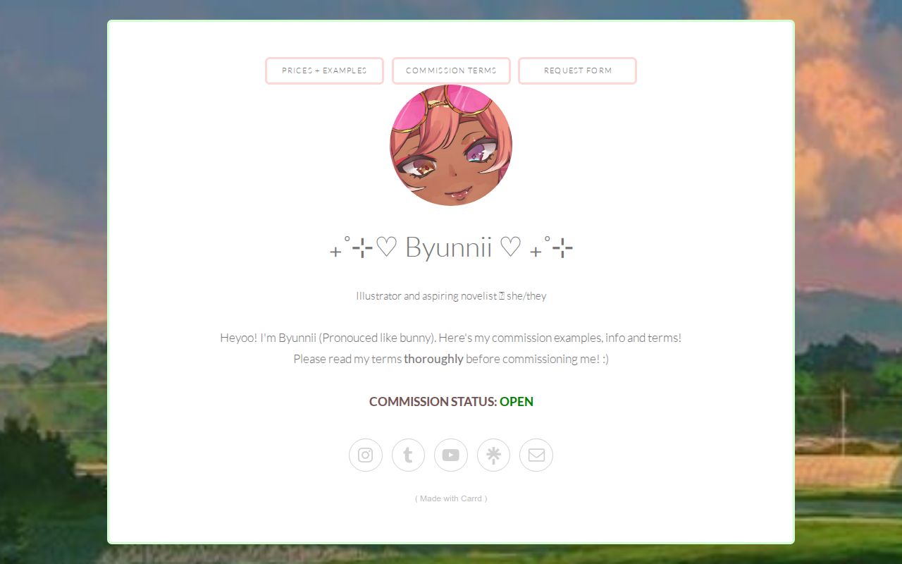 Byunnii's Commissions